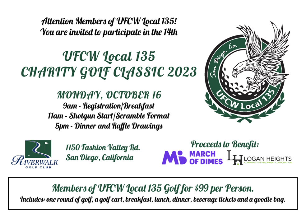 Charity Golf Classic 2023 – UFCW Local 135