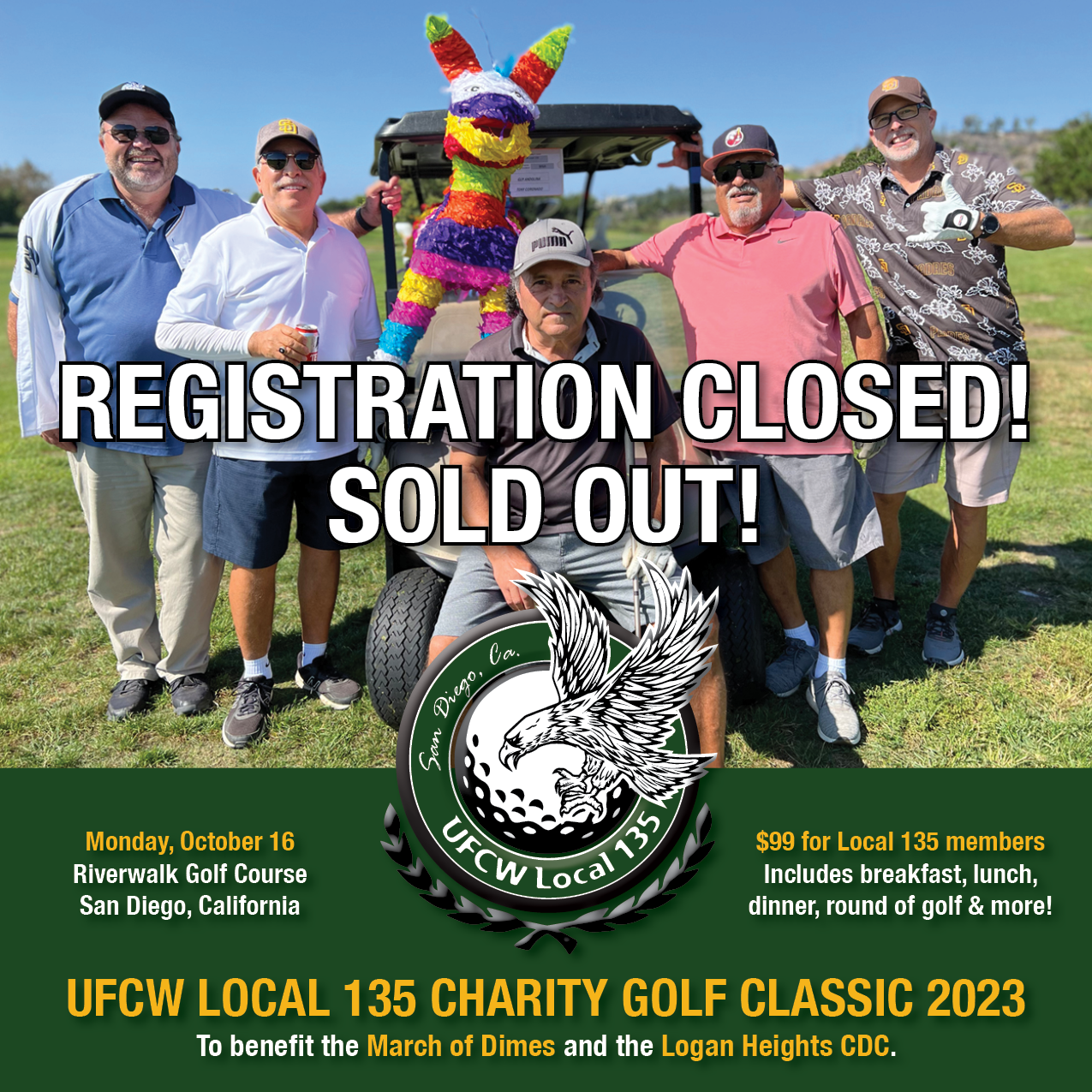 Charity Golf Classic Sold Out! – UFCW Local 135