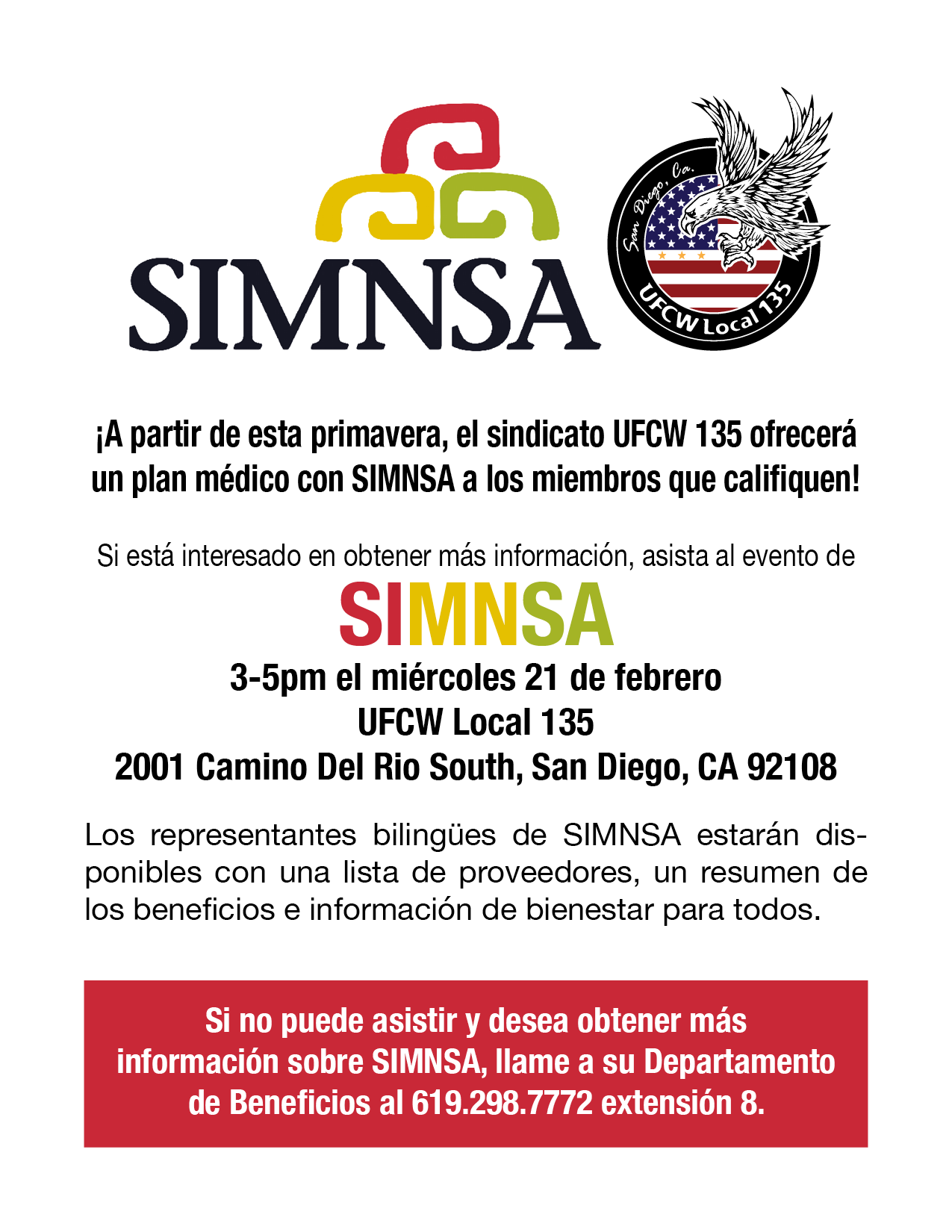 SIMNSA Health Fair – UFCW Local 135