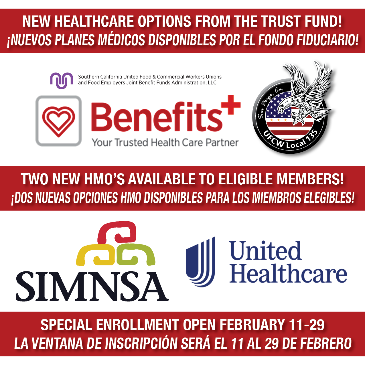 New HMO's Available to Eligible Members - UFCW Local 135