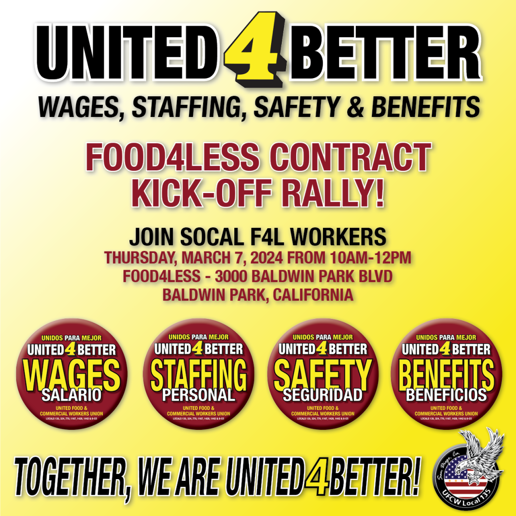 F4L Contract Campaign Kick-Off Rally - UFCW Local 135