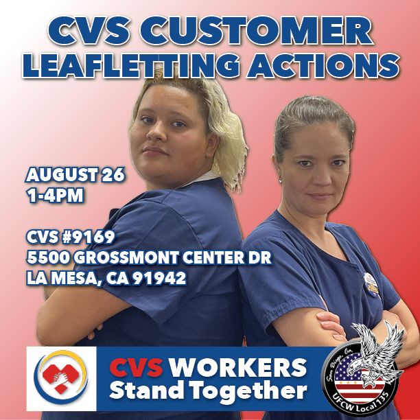 More CVS Customer Actions - UFCW Local 135