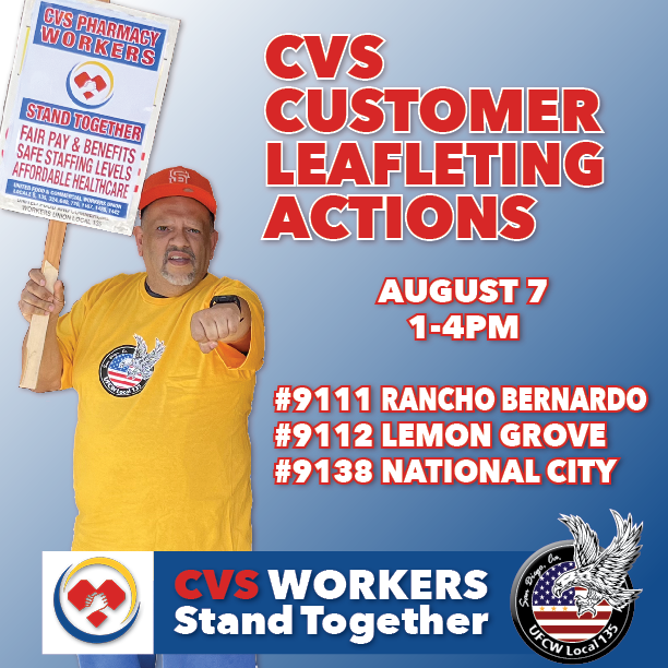 CVS Actions Continue 8/5 – UFCW Local 135
