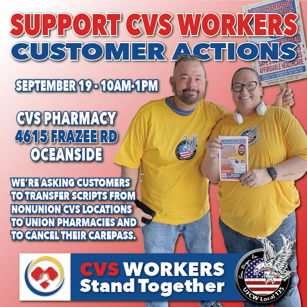 CVS Customer Transfer Action – UFCW Local 135
