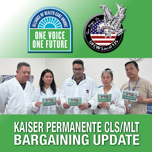 KP CLS/MLT Bargaining Update 9/22/25 – UFCW Local 135