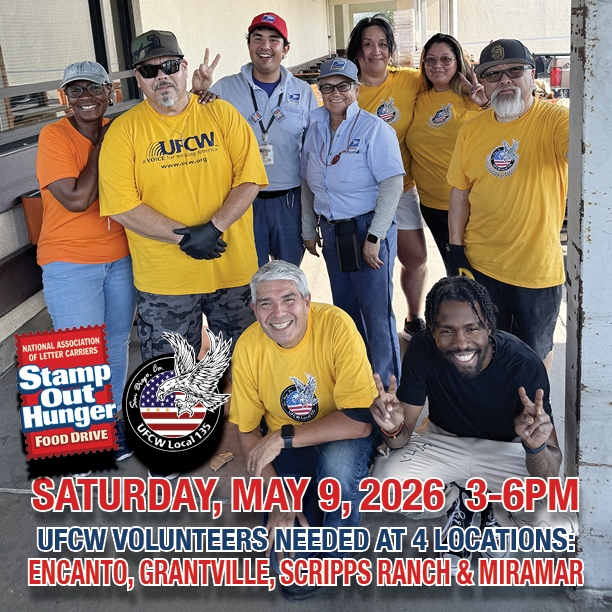 Stamp Out Hunger Food Drive – UFCW Local 135